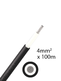 4mm2 single-core DC cable 100m - Black - NuVision Energy – Nuvision ...
