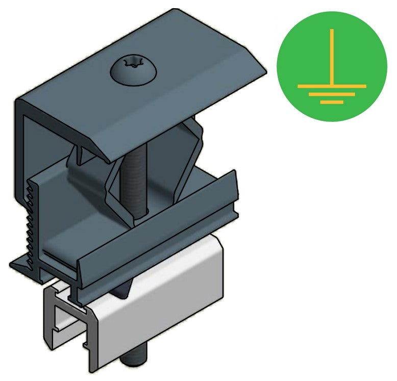 Valk Alu End Panel Clamp Alu Profile - Black - NuVision Energy ...
