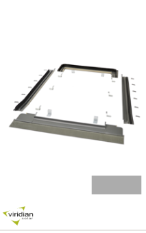 Viridian Clearline Fusion M10 landscape roofing kit, single panel ...